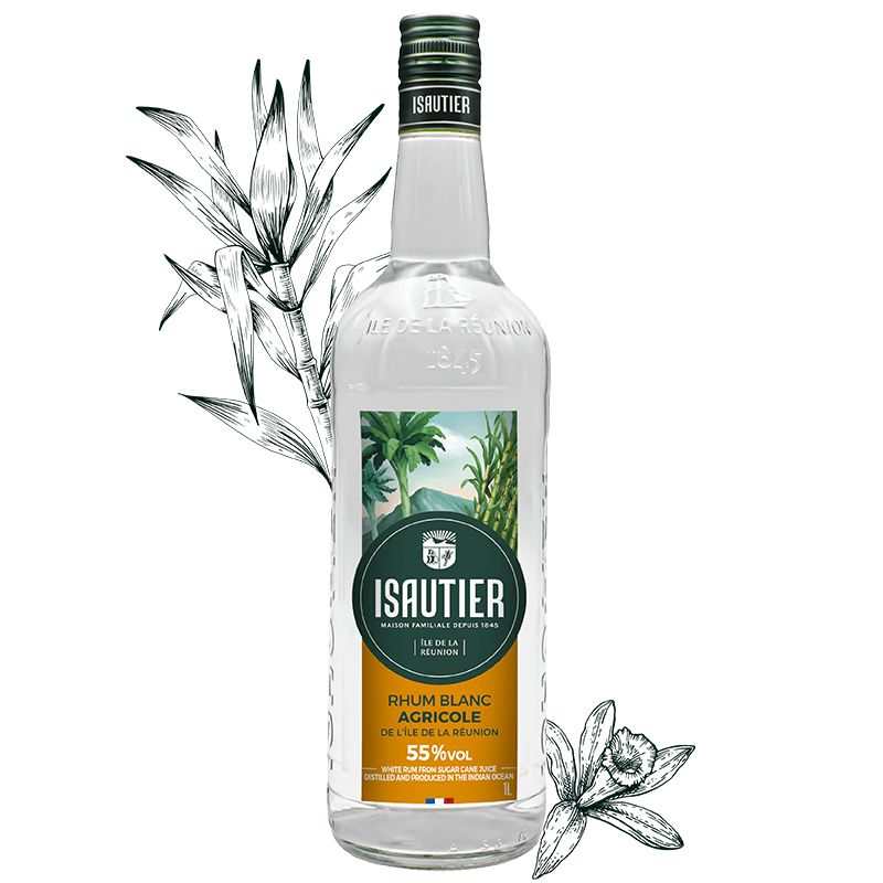 Rhum blanc agricole 55° | Isautier