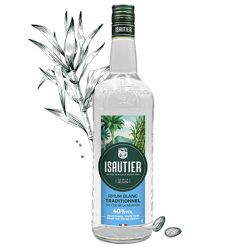 Rhum Blanc traditionnel 40° | Isautier
